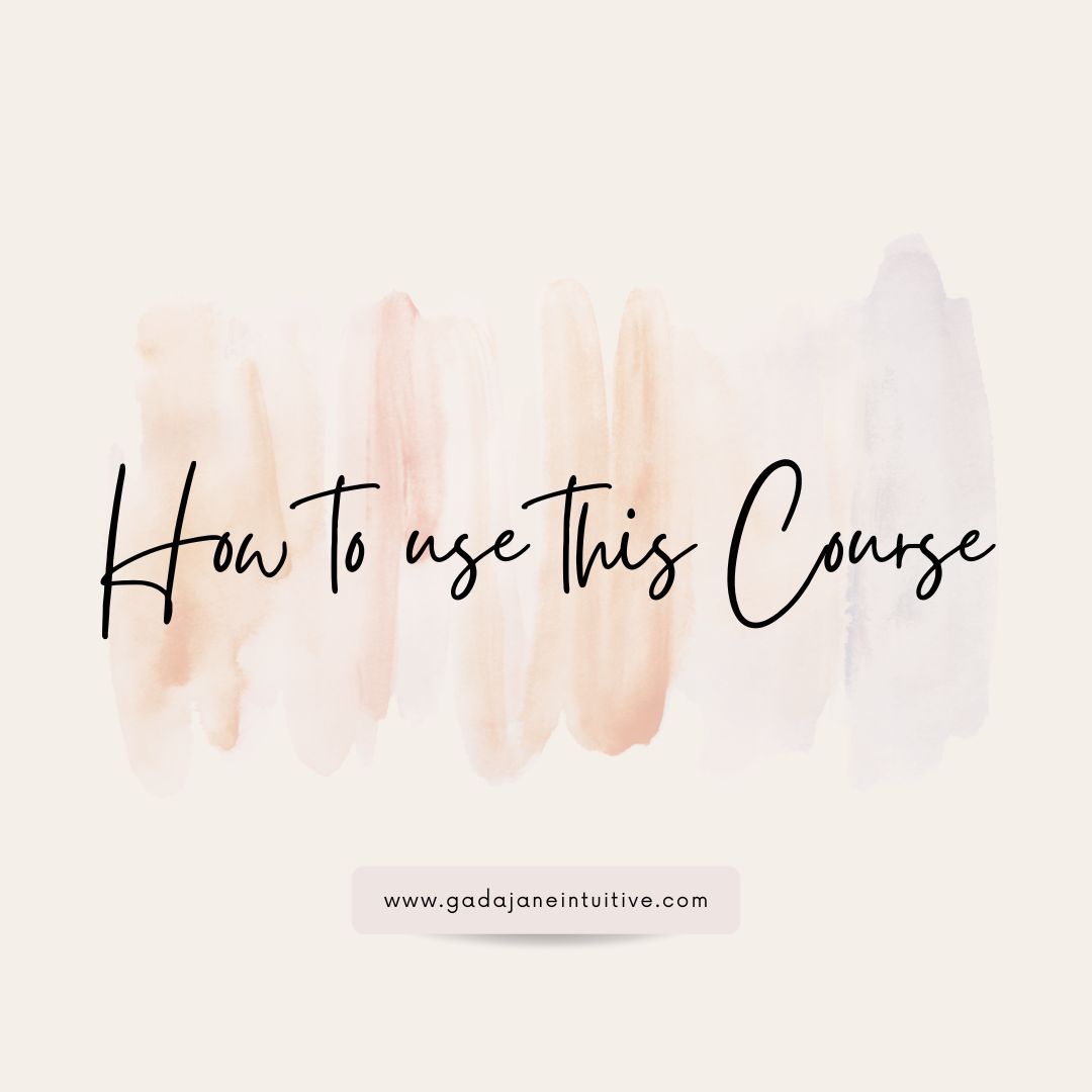 How to Use this Course